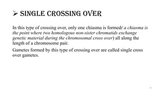 Genetic linkage and crossing over | PPT