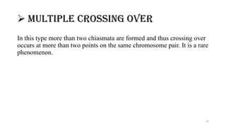 Genetic linkage and crossing over | PPT