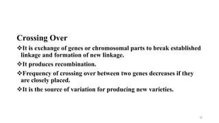 Genetic linkage and crossing over | PDF
