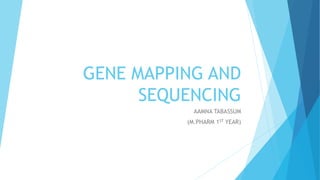Genetic mapping and sequencing | PPTX