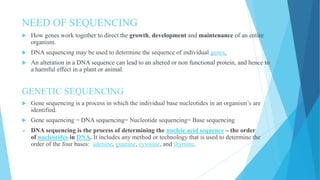 Genetic mapping and sequencing | PPTX