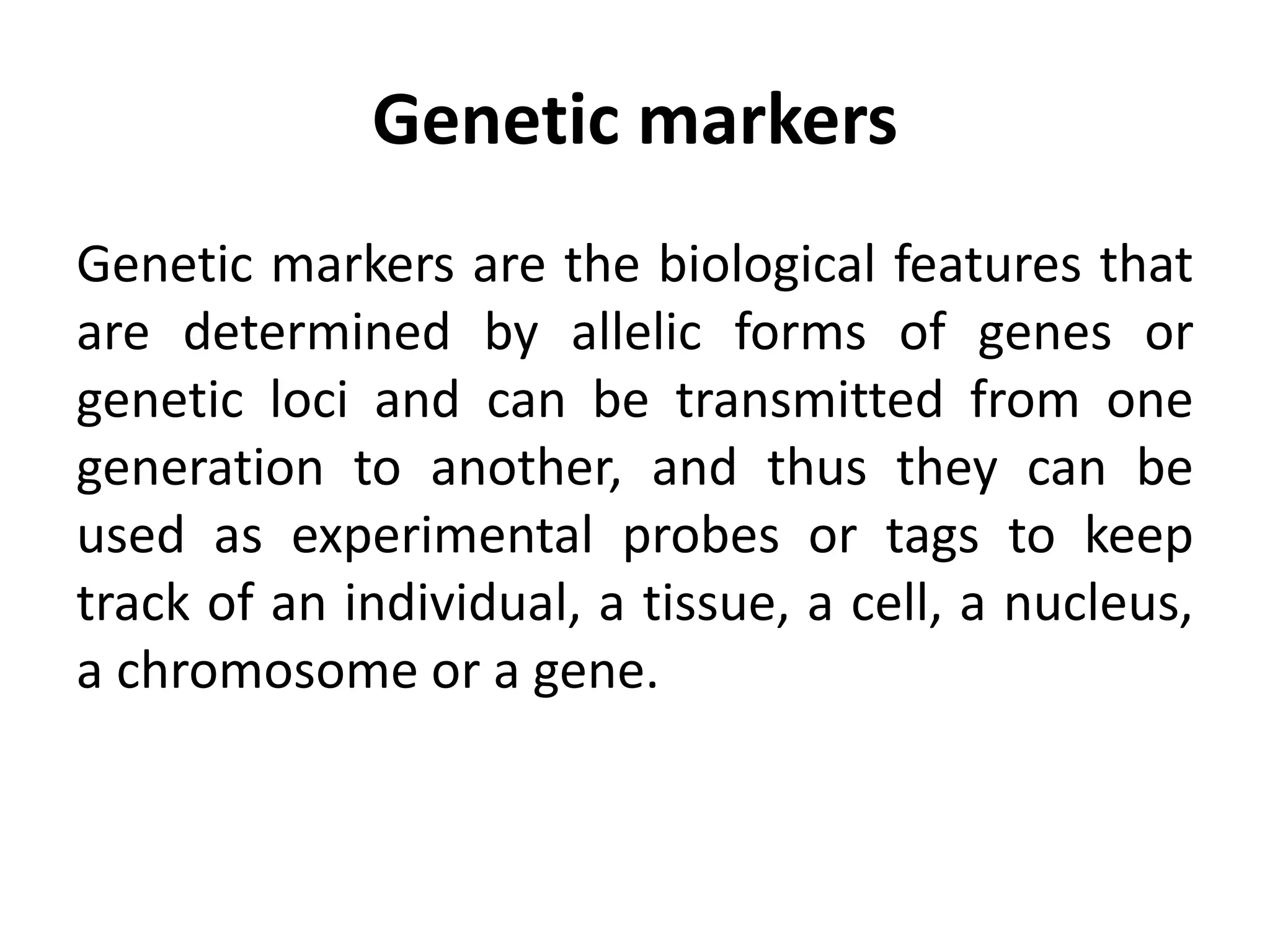 Genetic marker (1) | PPTX