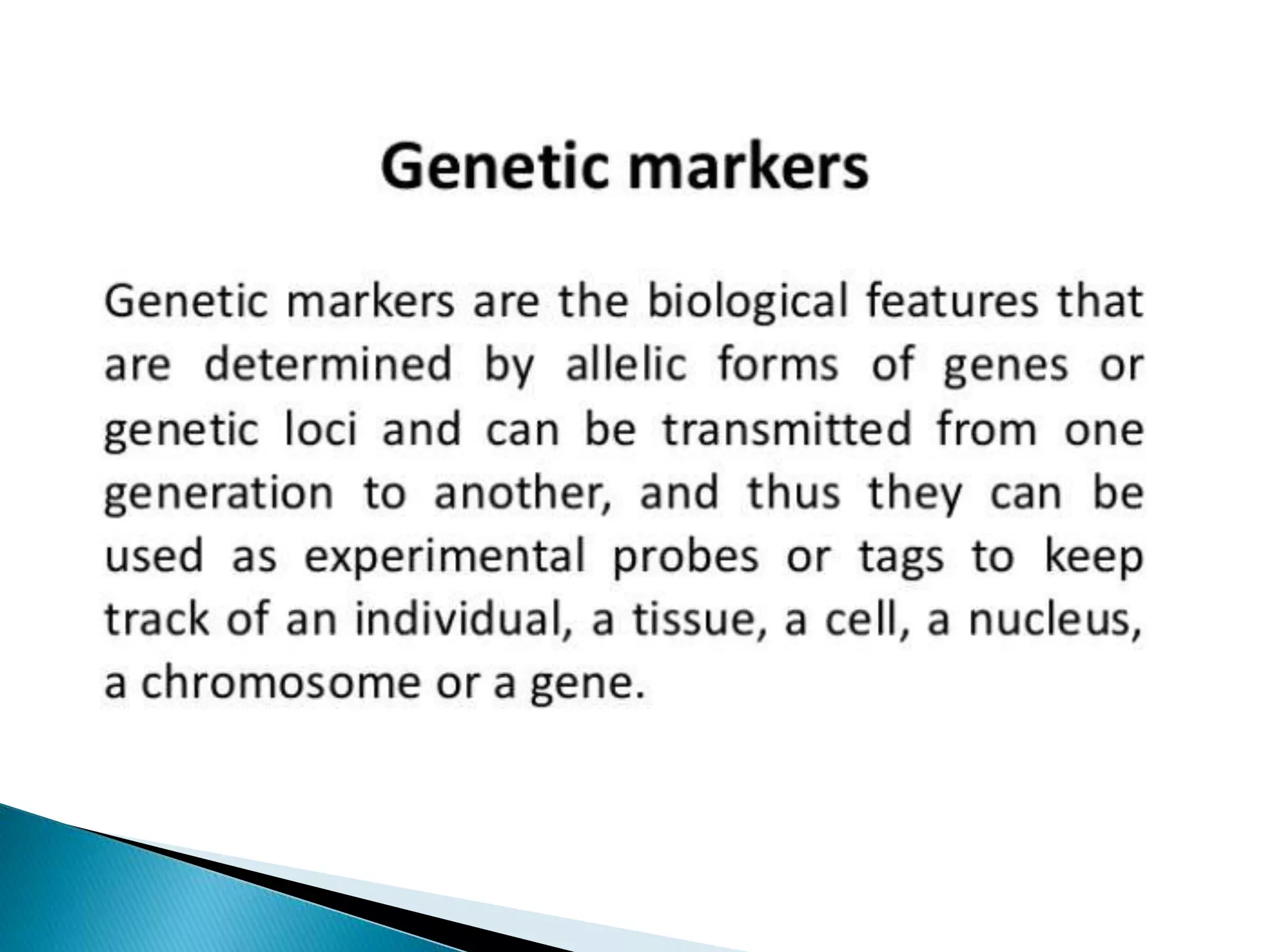 Genetic markers | PPSX