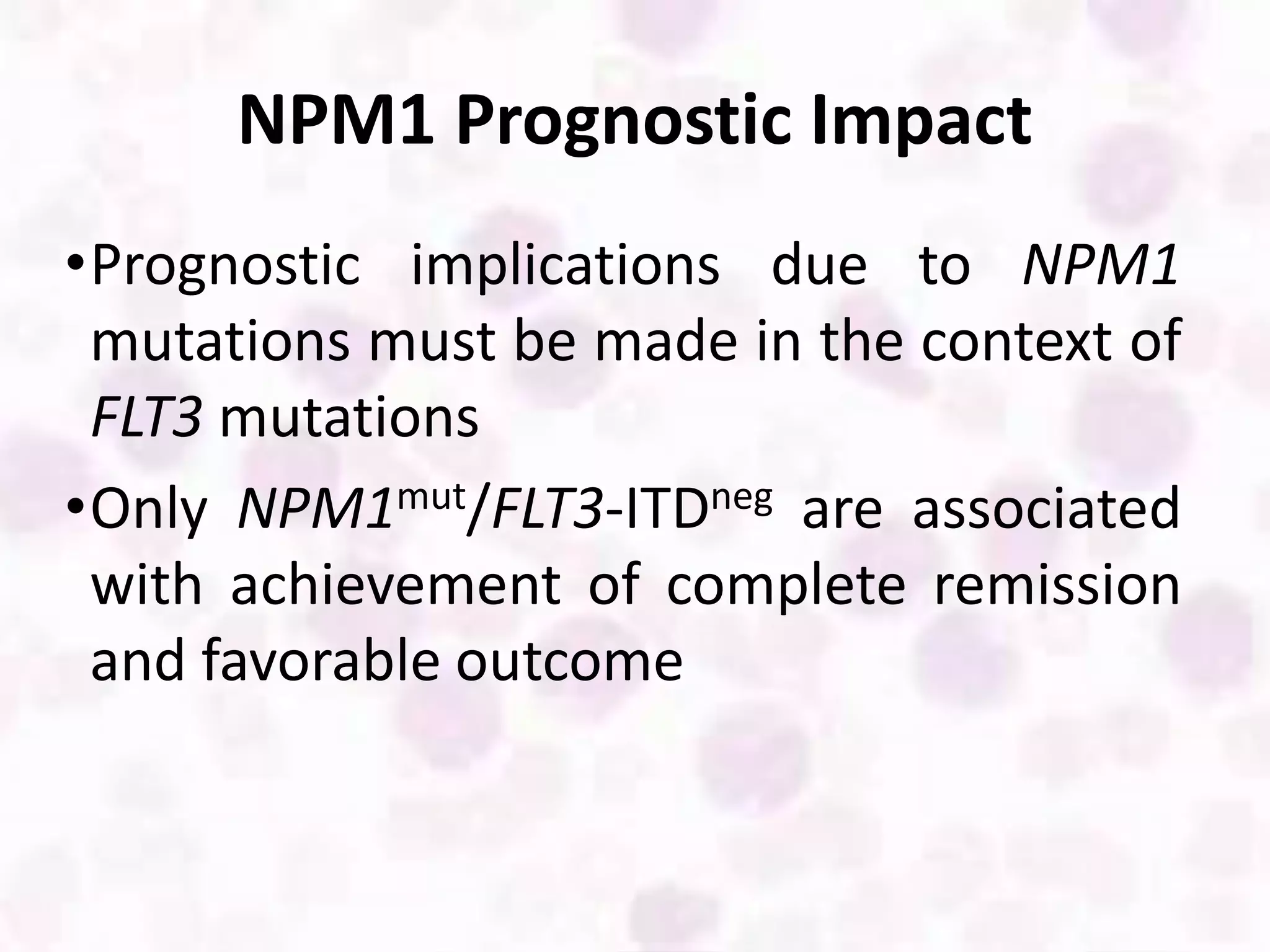 Genetic Markers in AML | PPTX