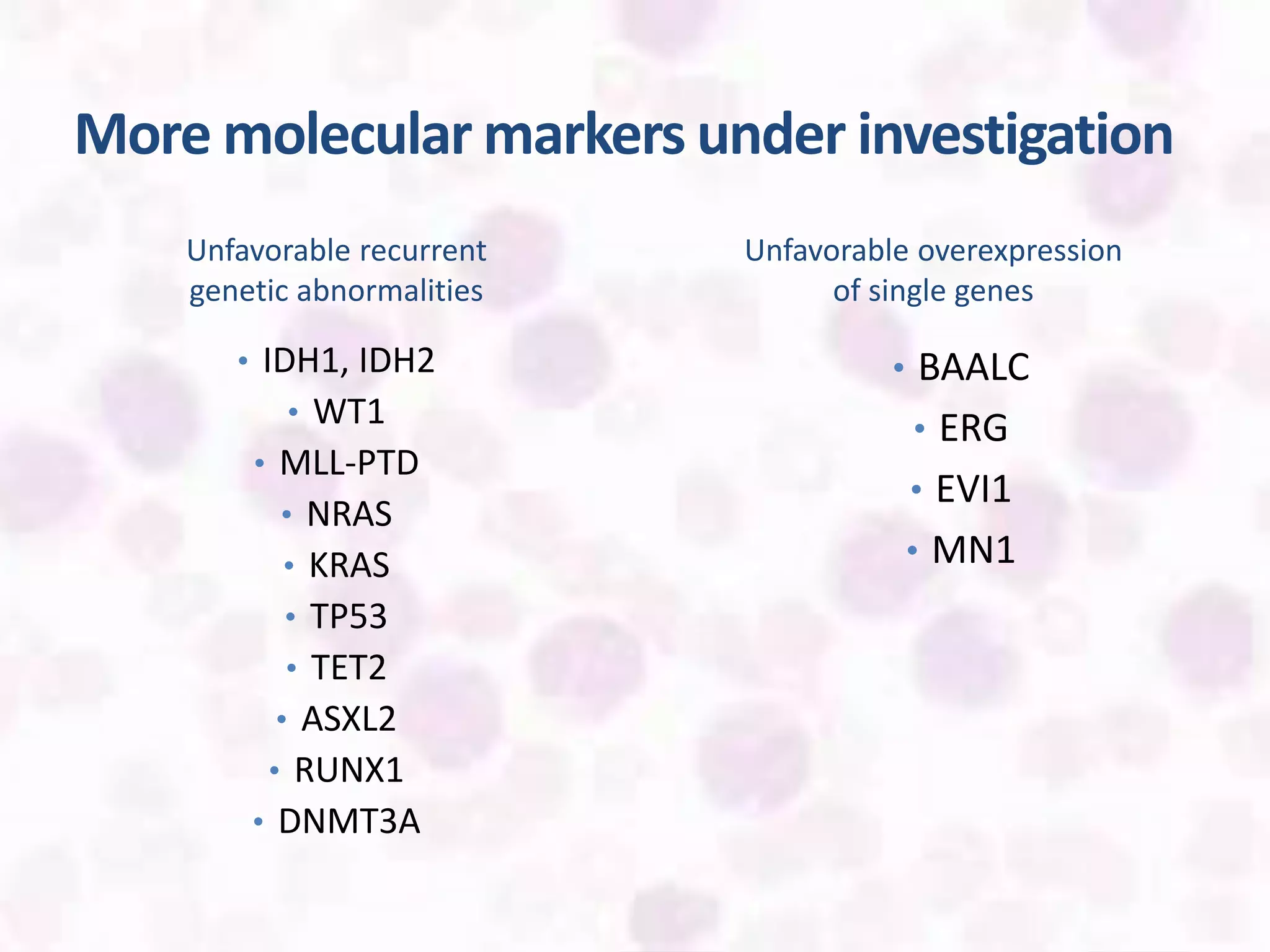 Genetic Markers in AML | PPTX