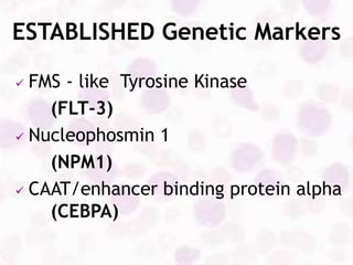 Genetic Markers in AML | PPTX