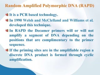 SCoT and RAPD | PPTX