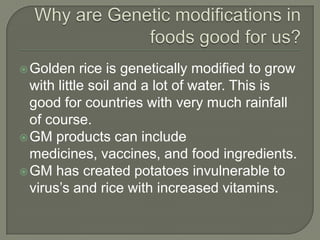 Genetic modification | PPT