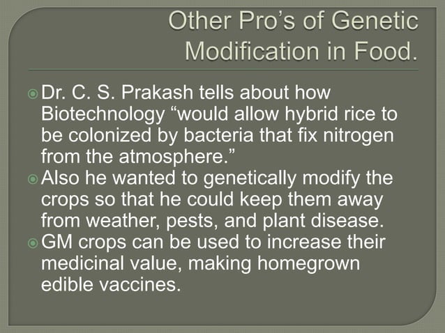 Genetic modification | PPT