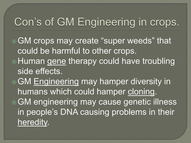 Genetic modification | PPT