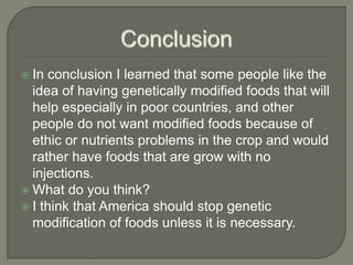 Genetic modification | PPT