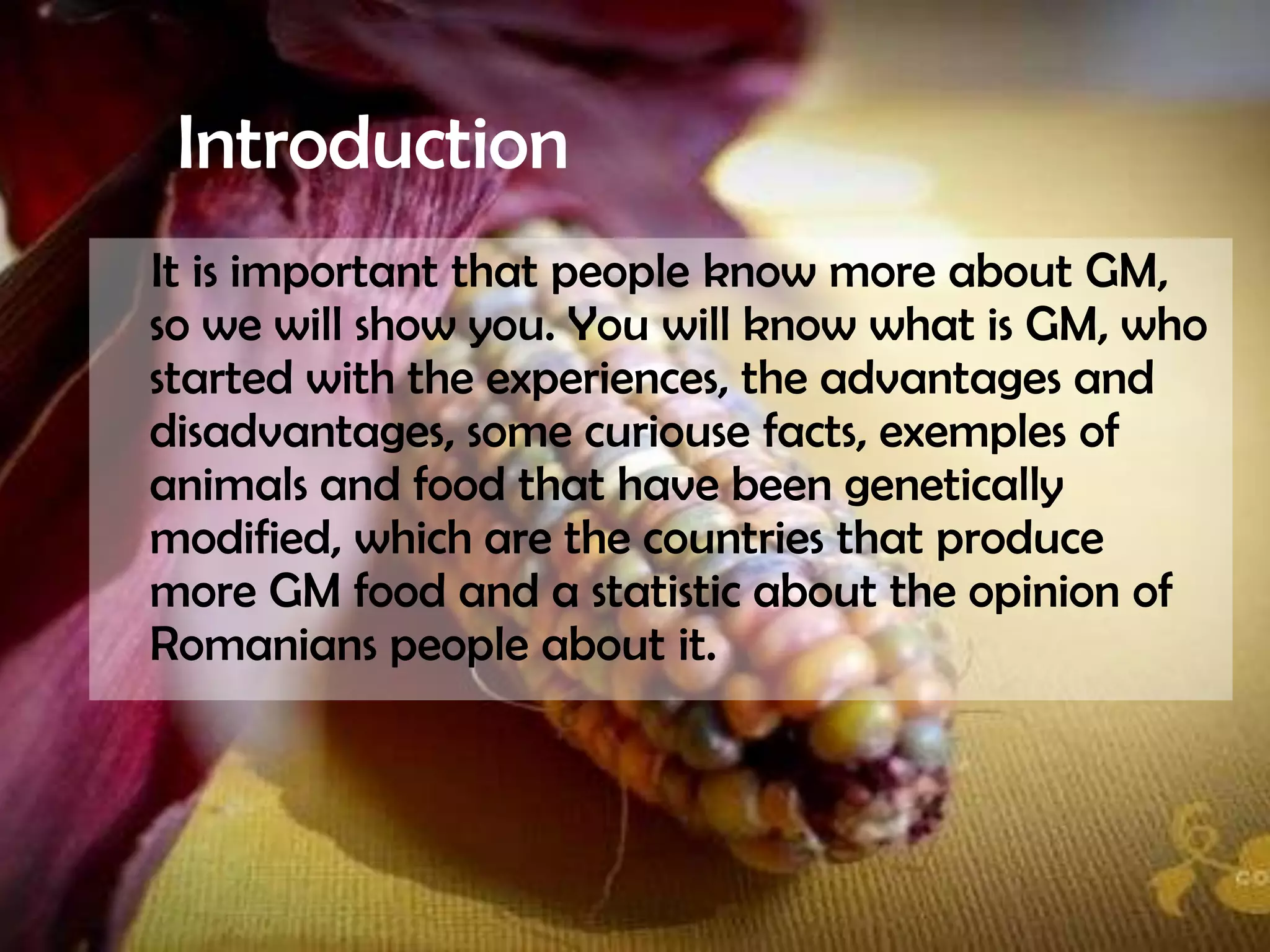 Genetic modification | PPTX