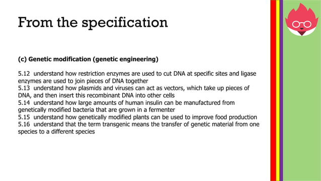 IGCSE Biology Edexcel (9-1)- Genetic modification | PDF