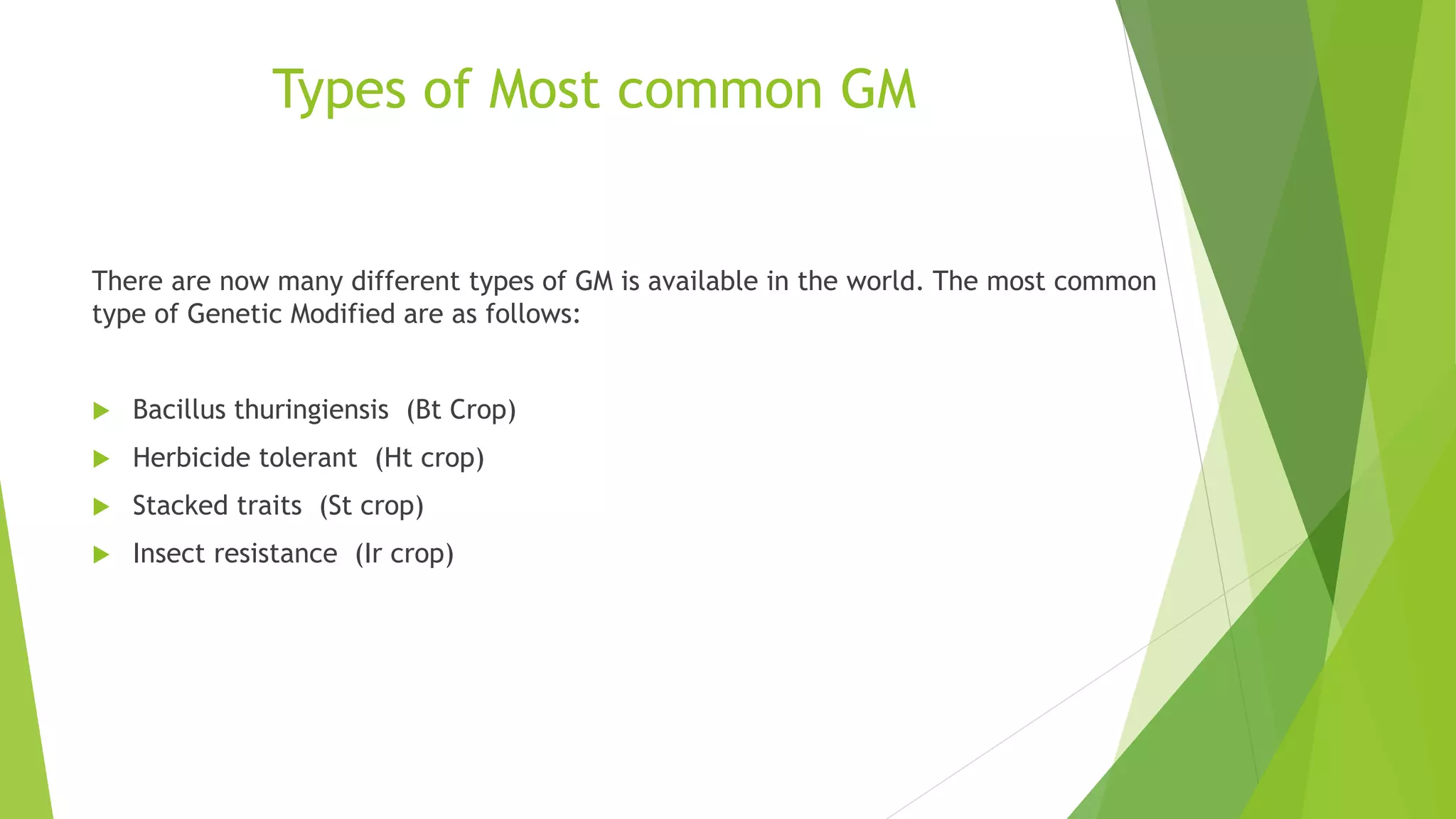 Genetic modified crops | PPTX