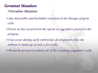 Genetic Mutation | PPTX
