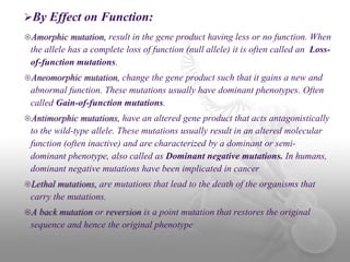 Genetic Mutation | PPTX