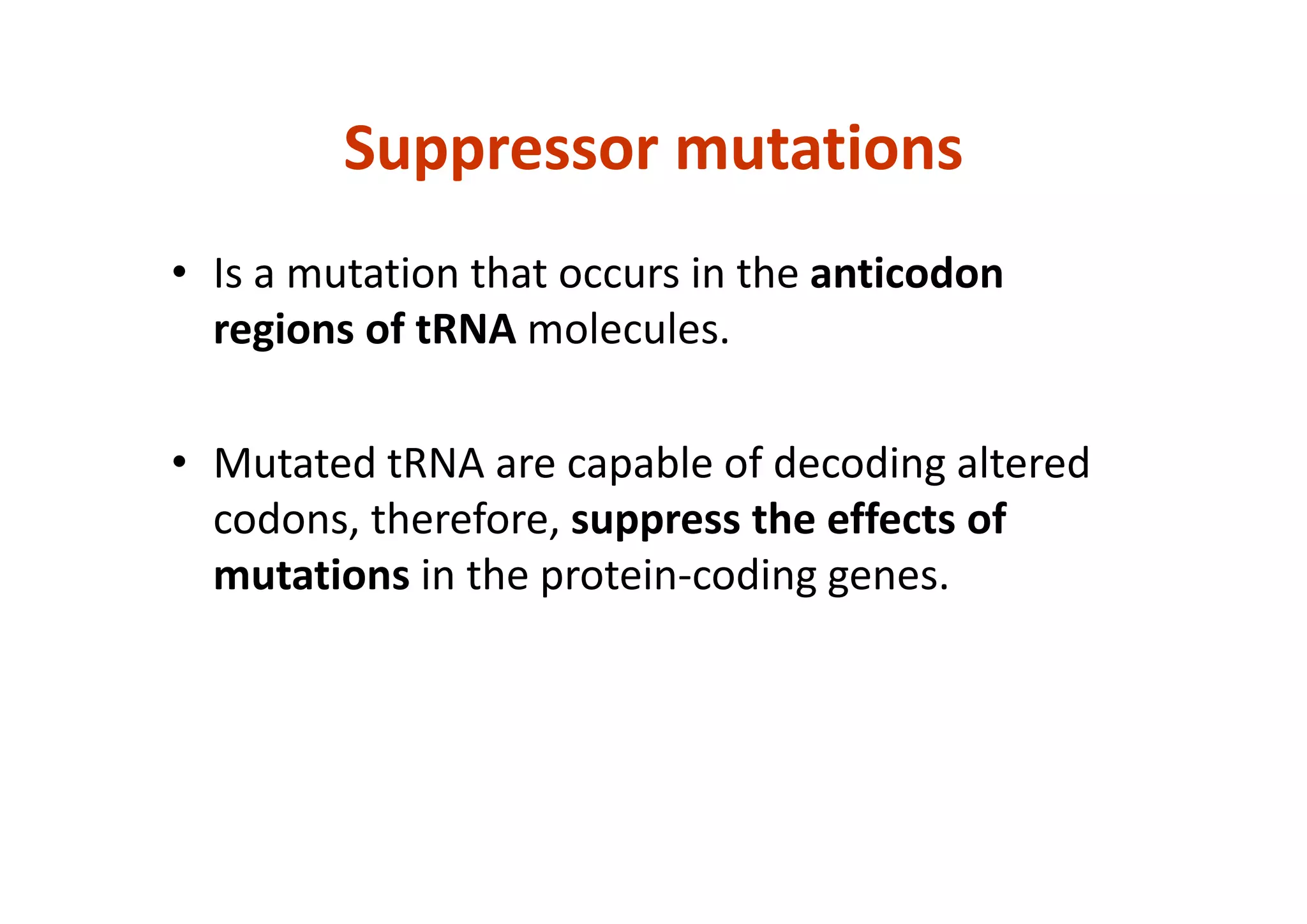 Genetic mutations | PDF