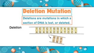 Genetic Mutations dieses A genetic mutation is a change that occurs in ...