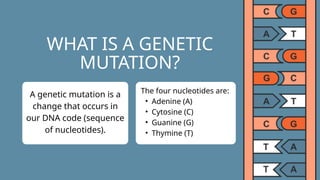 Genetic Mutations Science Presentation in Blue Orange Flat Graphic ...
