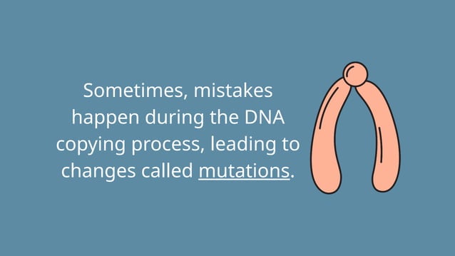 Genetic Mutations Science Presentation in Blue Orange Flat Graphic ...