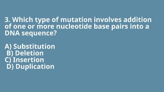 Genetic Mutations Science Presentation in Blue Orange Flat Graphic ...