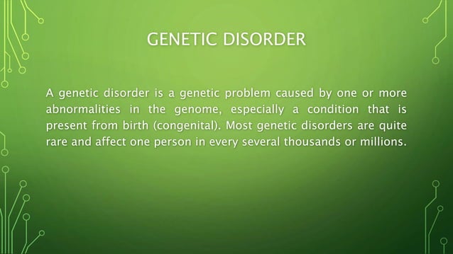 Genetic pattern of common pediatric disorder | PPTX | Infertility ...