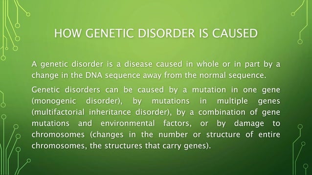 Genetic pattern of common pediatric disorder | PPTX | Infertility ...