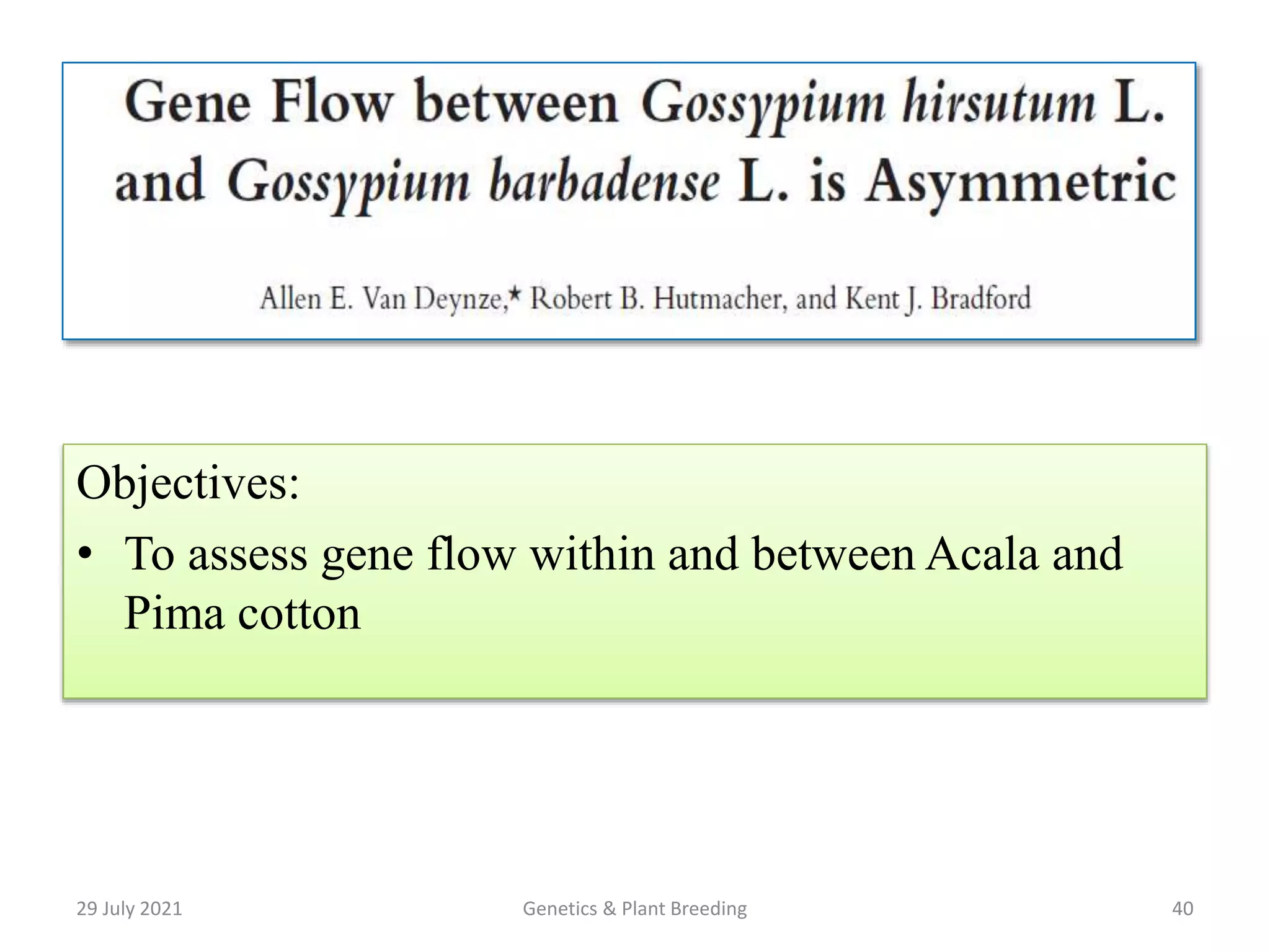 Genetic pollution | PPTX