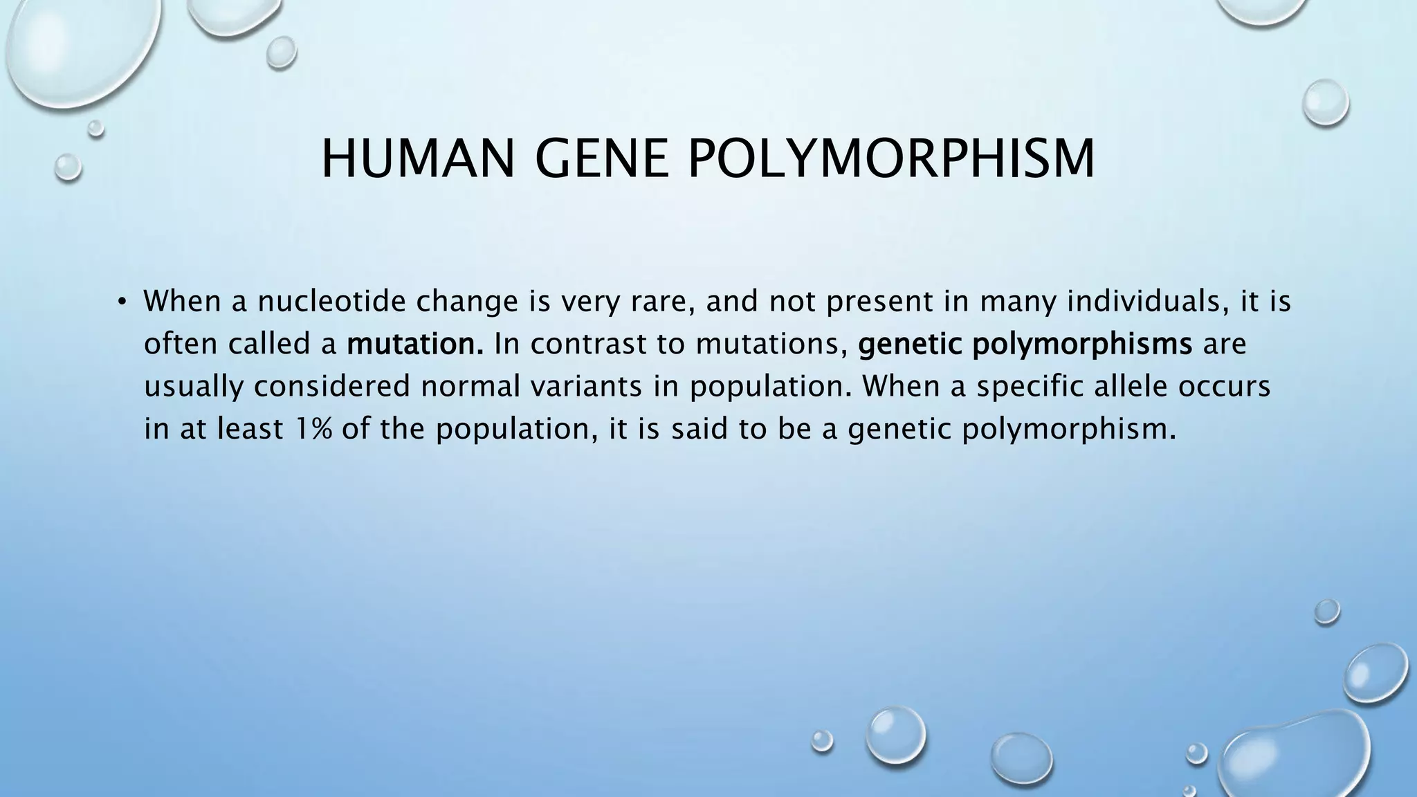 Genetic polymorphism | PPTX