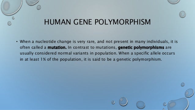 Genetic polymorphism