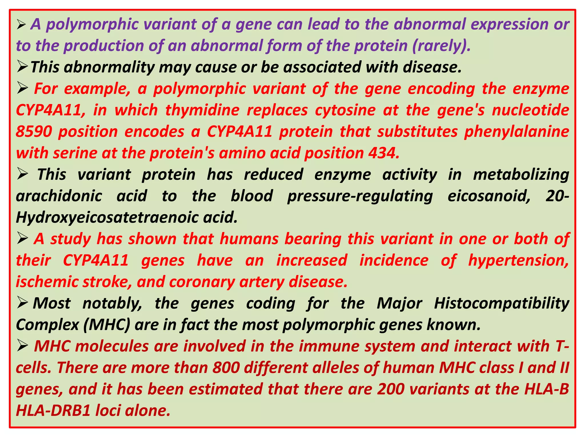 Genetic polymorphism | PPTX