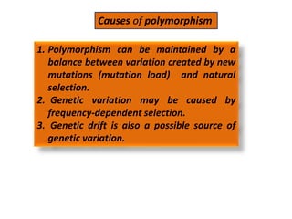 Genetic polymorphism | PPTX