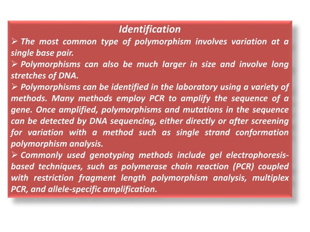 Genetic polymorphism | PPTX