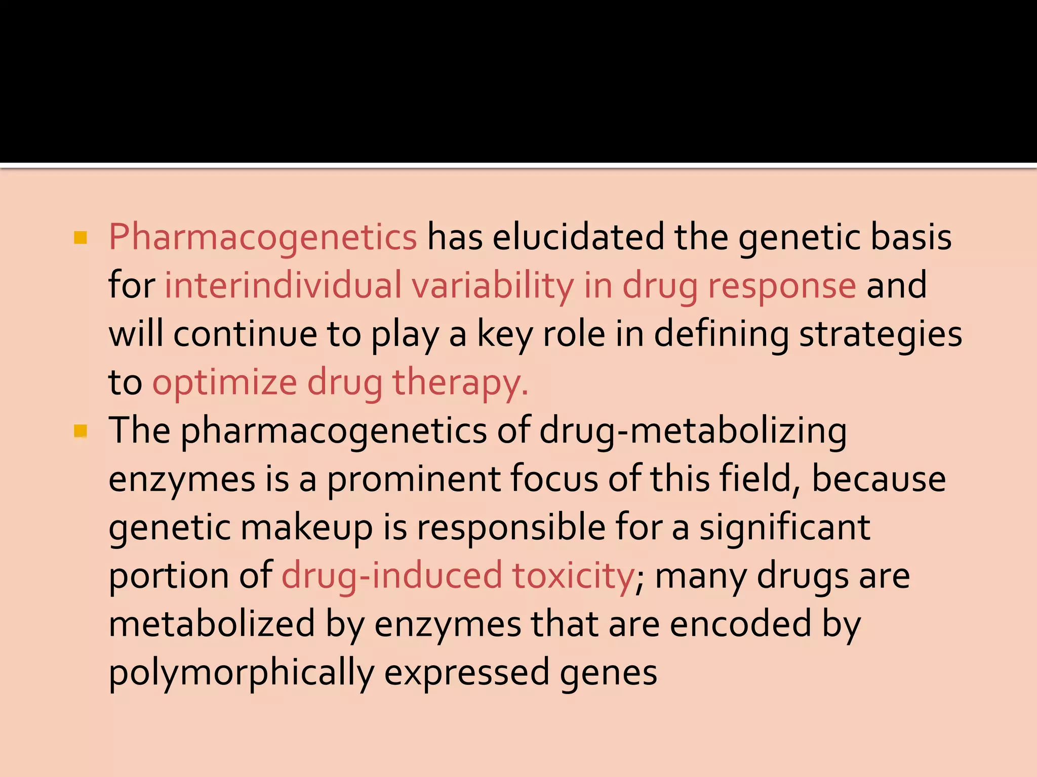 Genetic polymorphism in drug metabolism | PPTX