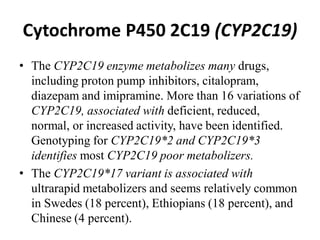 Genetic polymorphism in drug metabolism | PDF