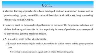 Genetic prediction using Machine Learning Techniques .pptx