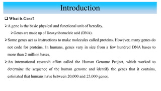 Genetic prediction using Machine Learning Techniques .pptx
