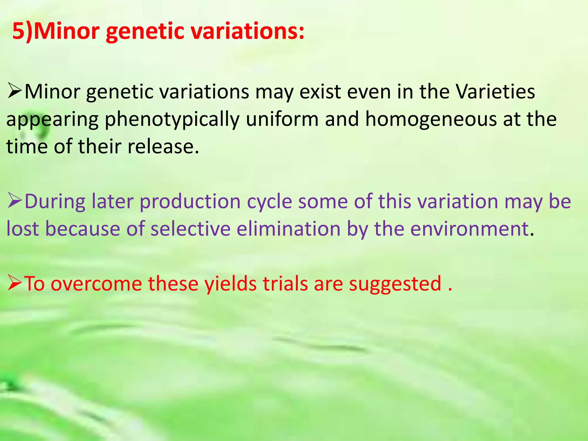 Genetic principles of seed production | PPTX