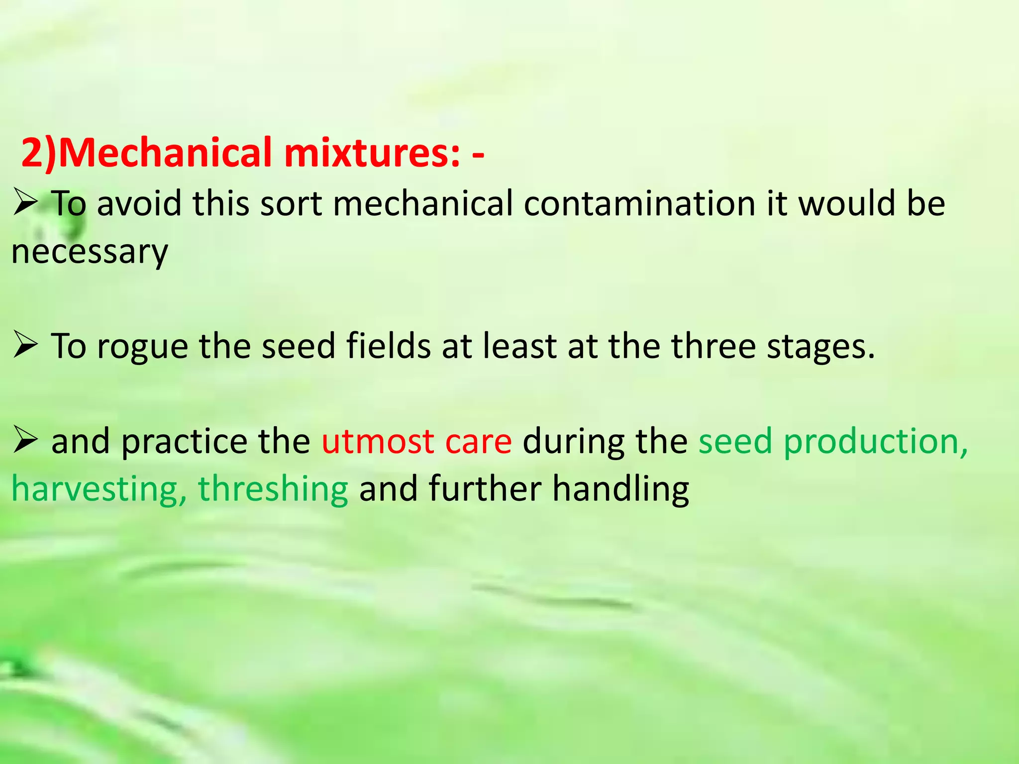 Genetic principles of seed production | PPTX | Agriculture | Industries