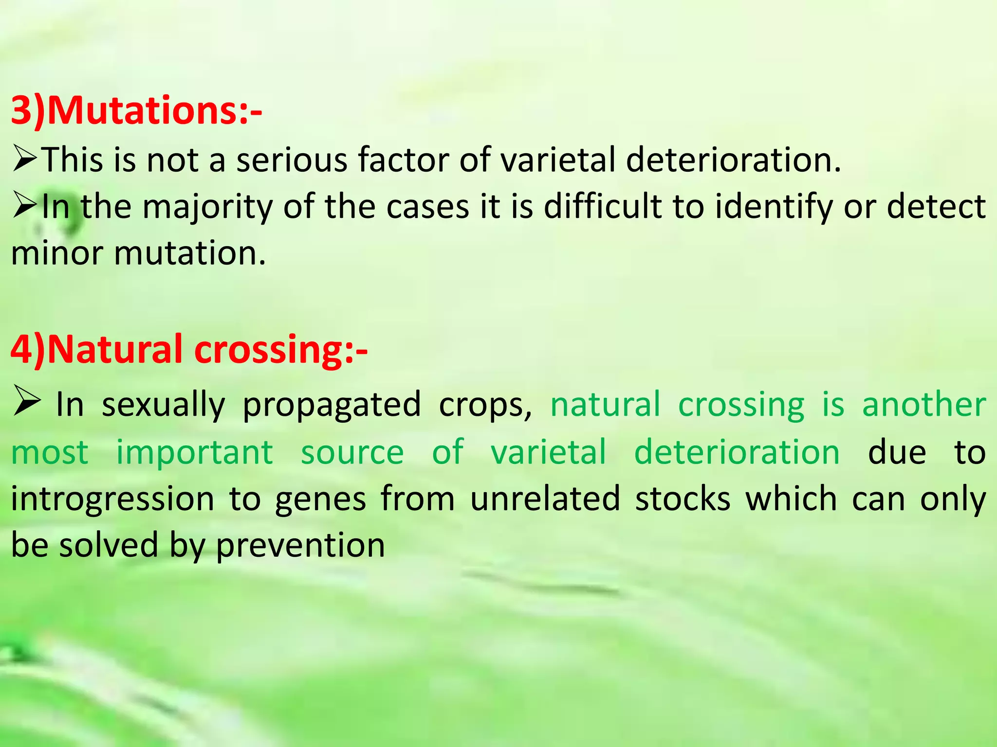 Genetic principles of seed production | PPTX | Agriculture | Industries
