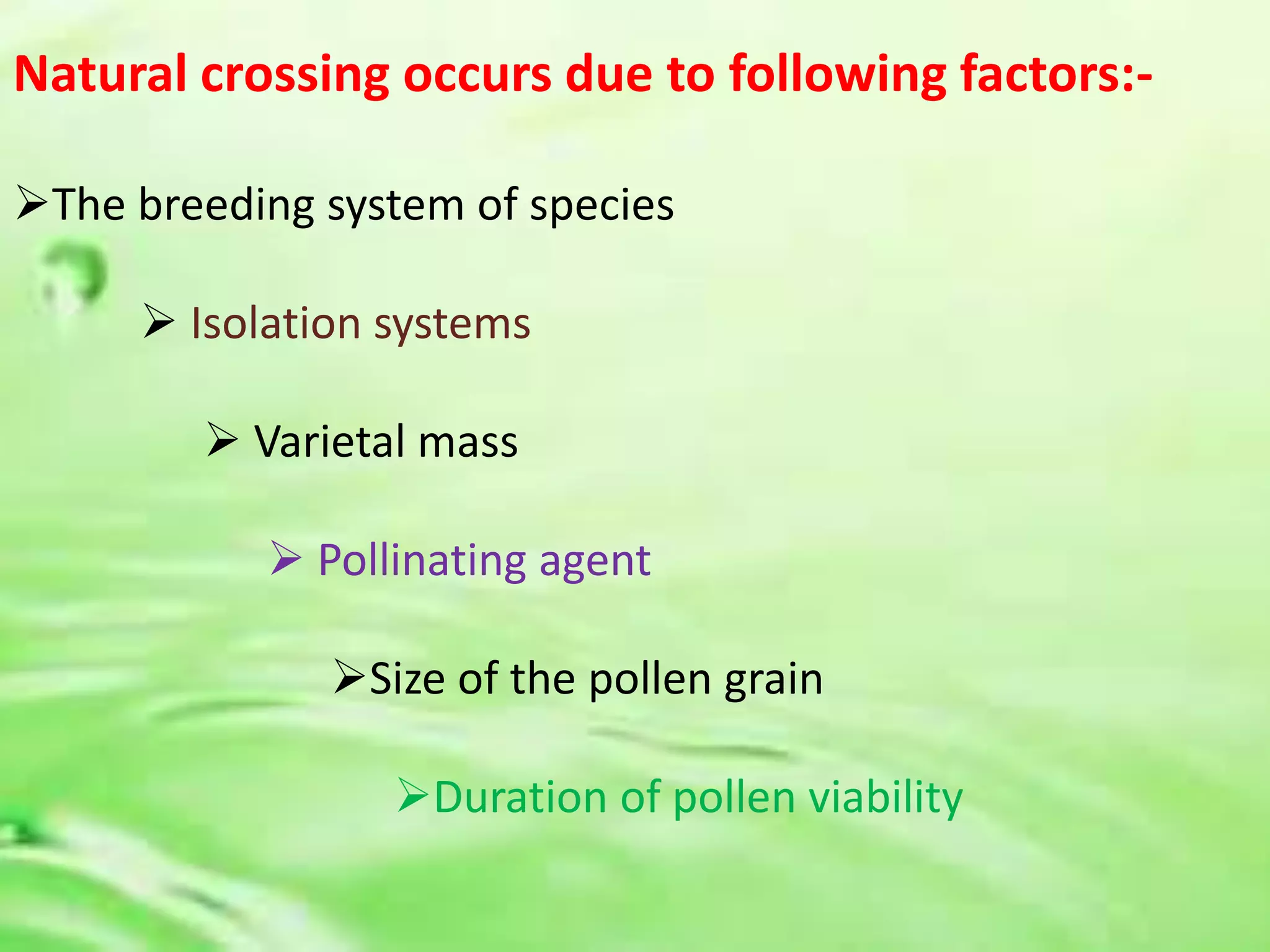 Genetic principles of seed production | PPTX