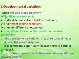 Genetic principles of seed production | PPTX