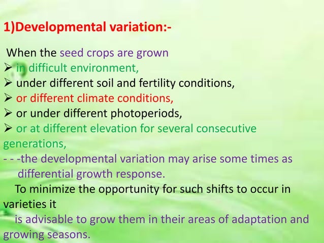 Genetic principles of seed production | PPTX | Agriculture | Industries