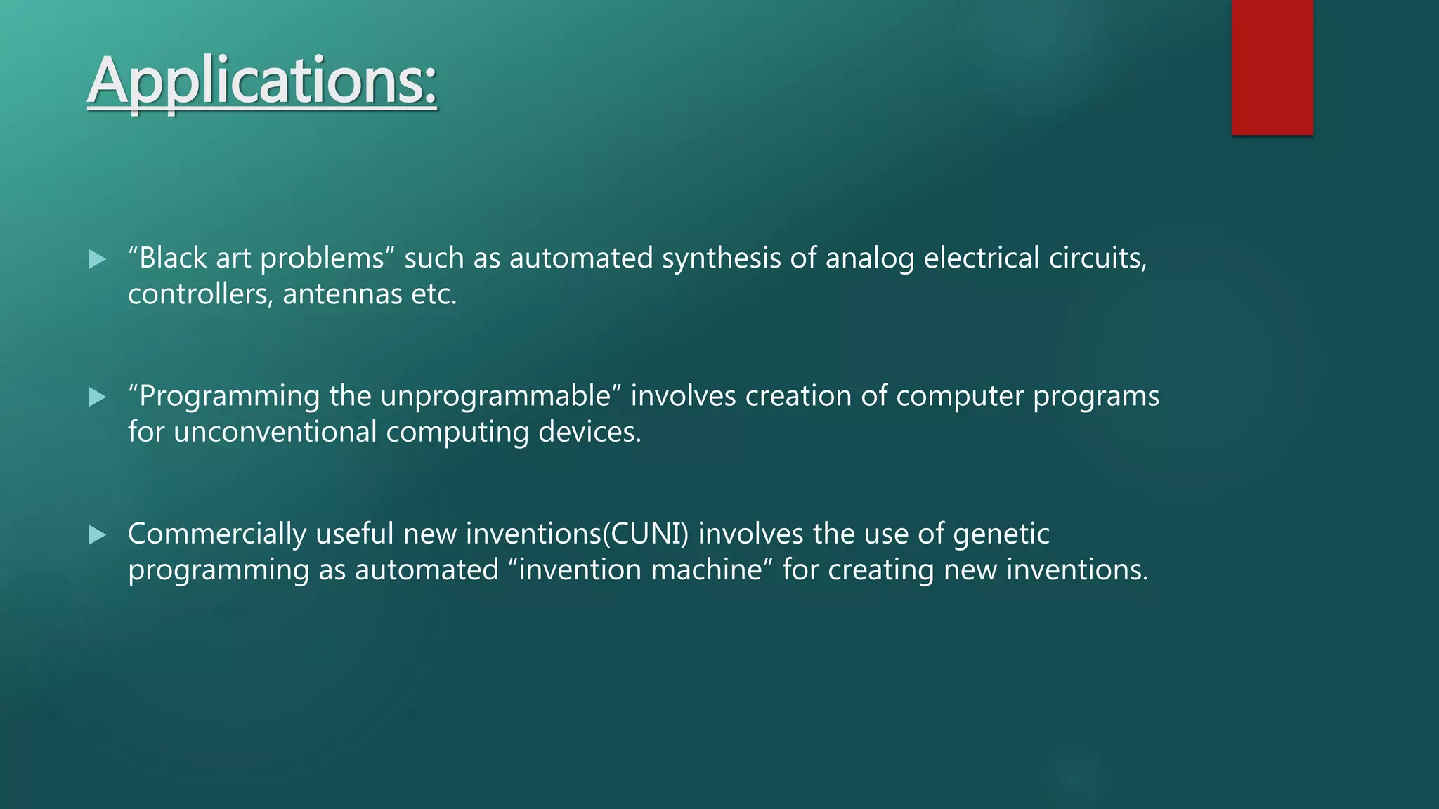 Genetic programming | PPTX