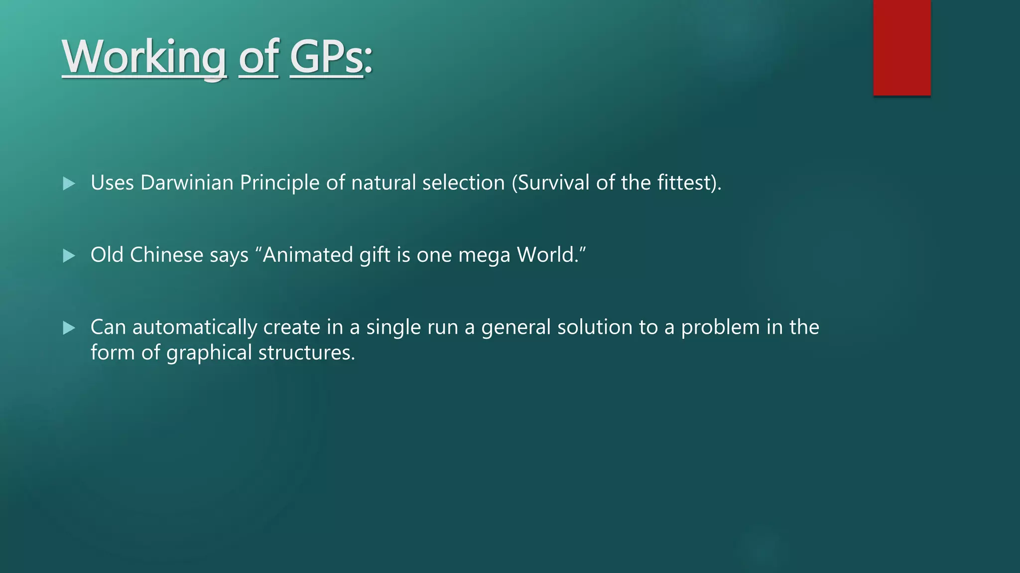 Genetic programming | PPTX