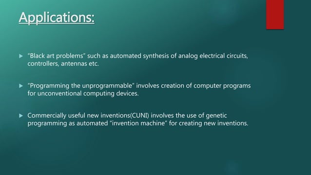 Genetic Programming Pptx Programming Languages Computing