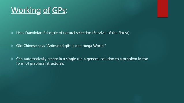 Genetic Programming Pptx Programming Languages Computing
