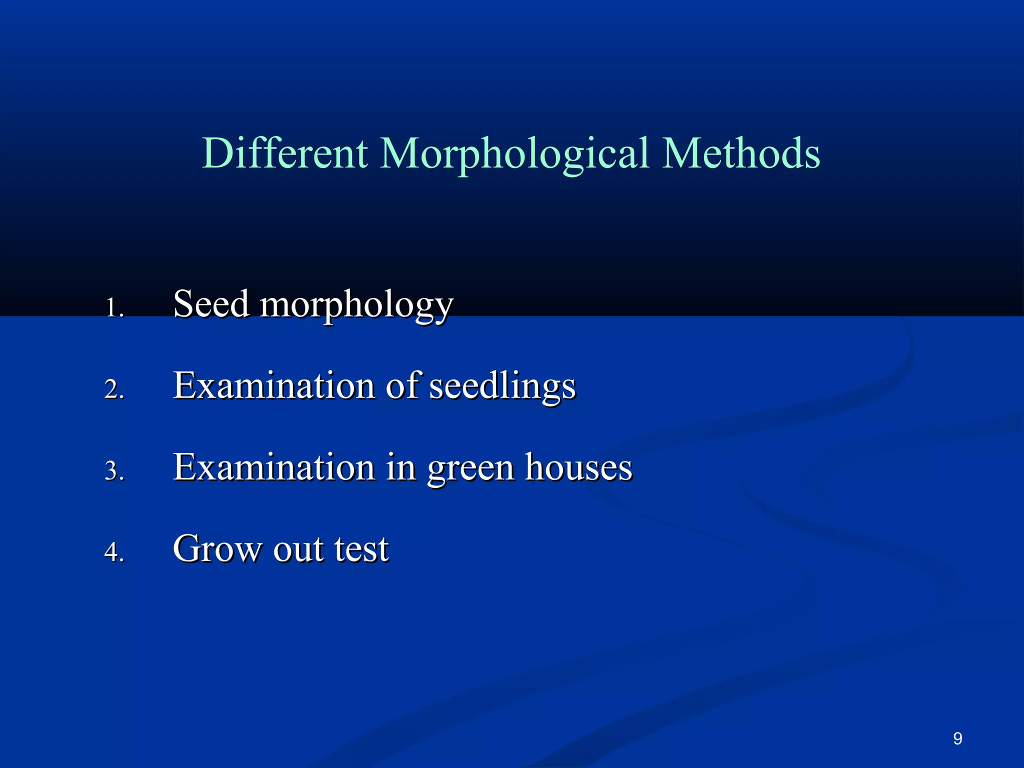 Genetic purity testing | PPT