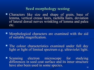 Genetic purity testing | PPT
