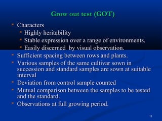 Genetic purity testing | PPT